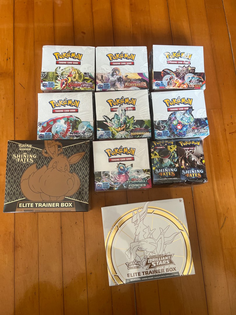 現貨 ptcg pokemon 美版 卡盒價目表 ultra sv05 etb SS4.5 shining fates SV01 ...