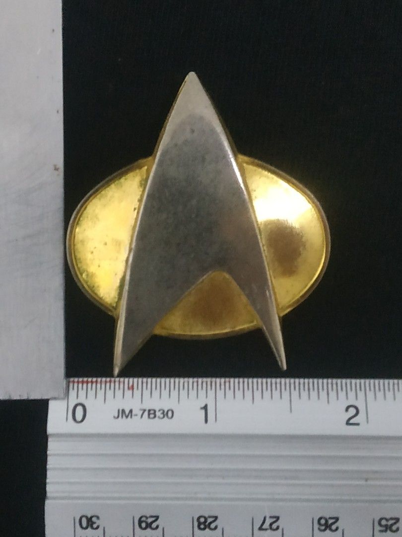 Vintage 80s Star Trek The Next Generation Pin Communicator Badge ...
