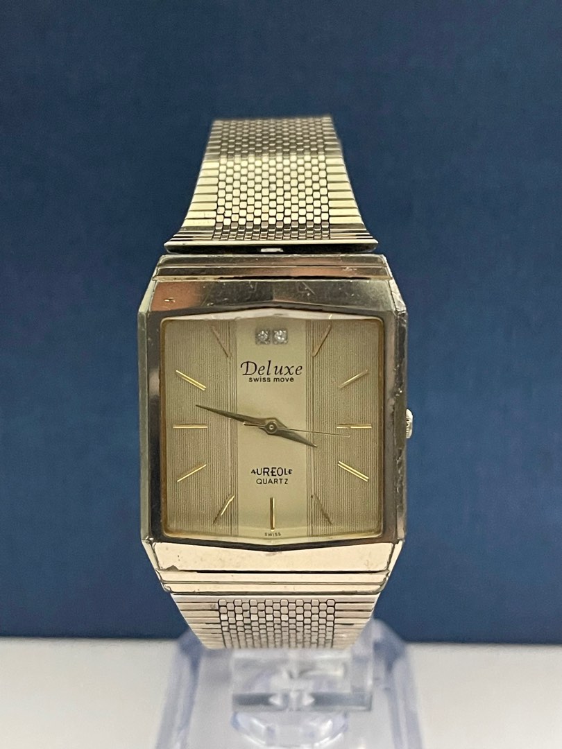 Vintage Aureole Deluxe Swiss Tank Watch, Men's Fashion, Watches ...