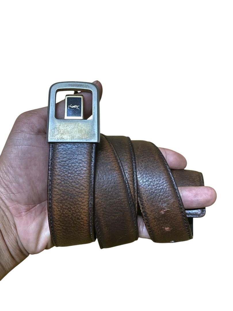 Vintage authentic YSL yves saint laurent belt, Men's Fashion, Watches ...