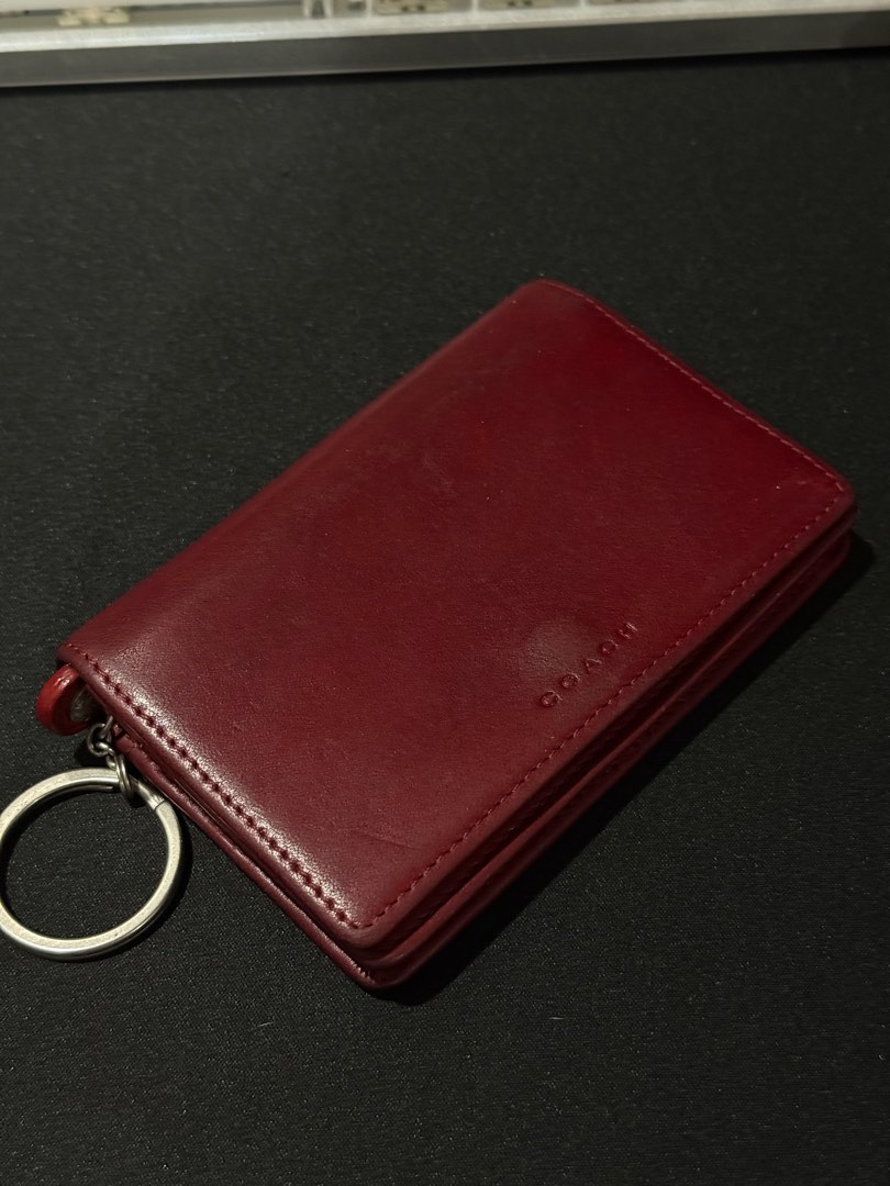 Vintage Coach Red Wallet Bifold, Luxury, Bags & Wallets on Carousell