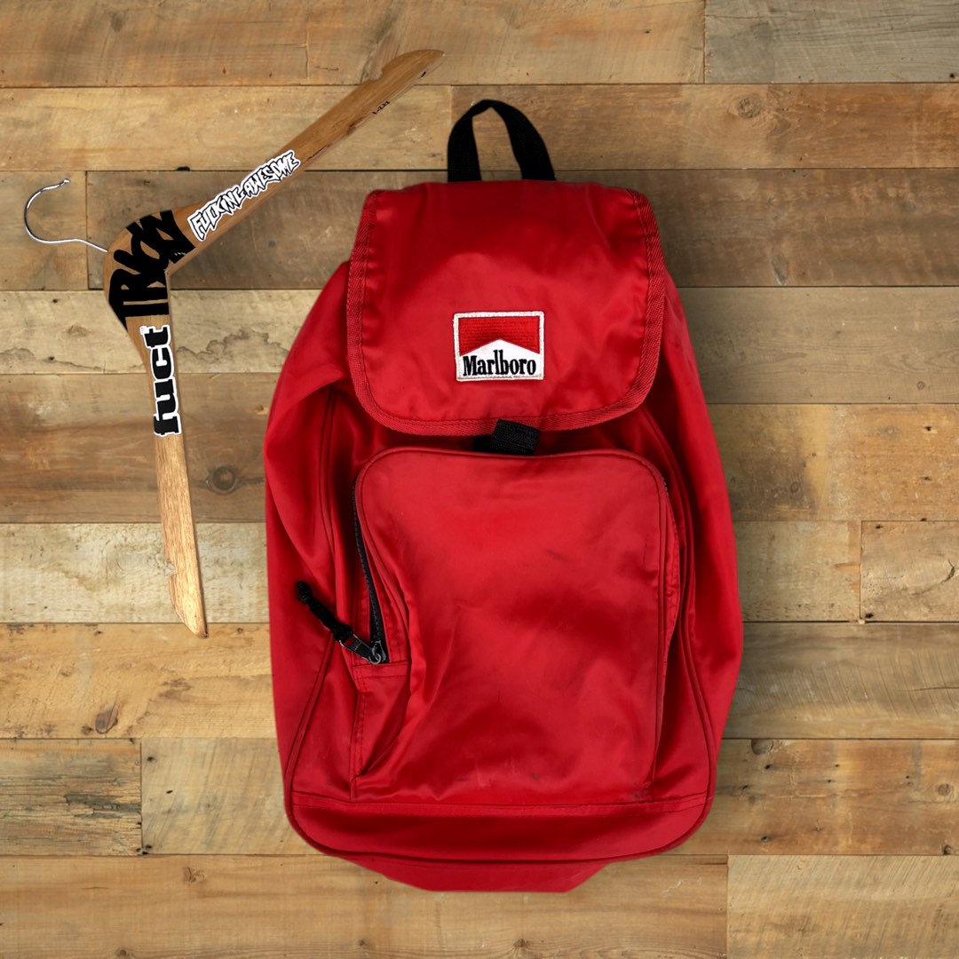 Vintage Marlboro Backpack, Men's Fashion, Bags, Backpacks on Carousell