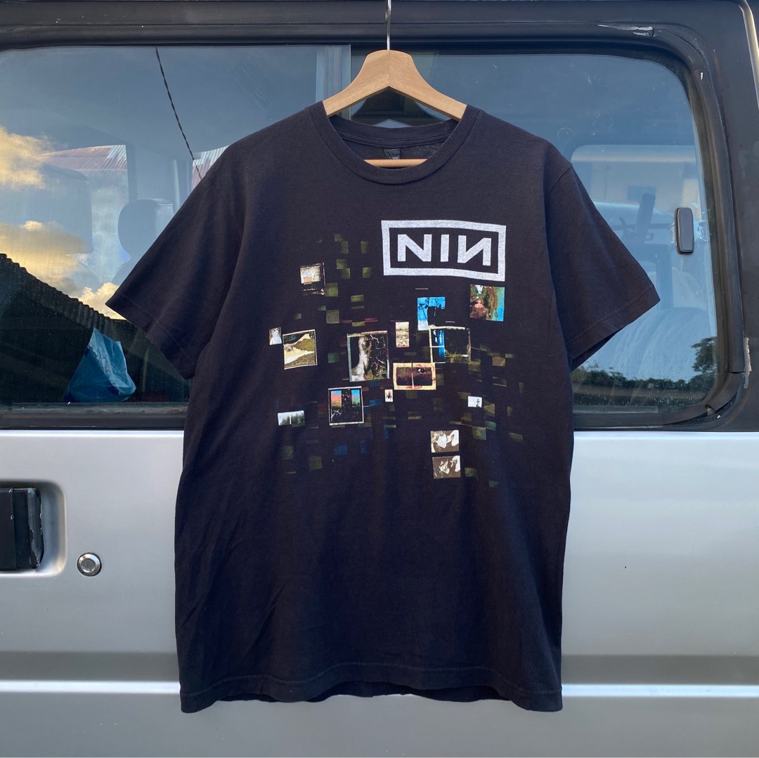 Vintage NIN Nine Inch Nails Band Tee, Men's Fashion, Tops & Sets ...