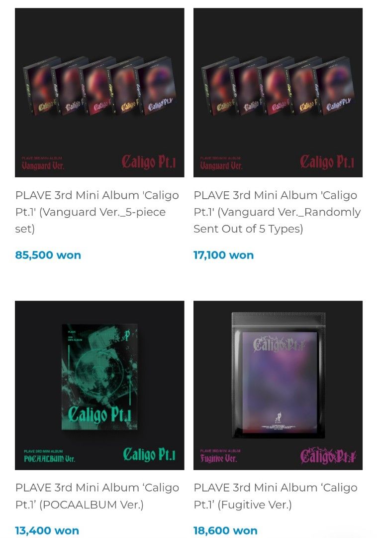 wts plave caligo pt 1 sealed album vanguard fugitive poca, Hobbies ...