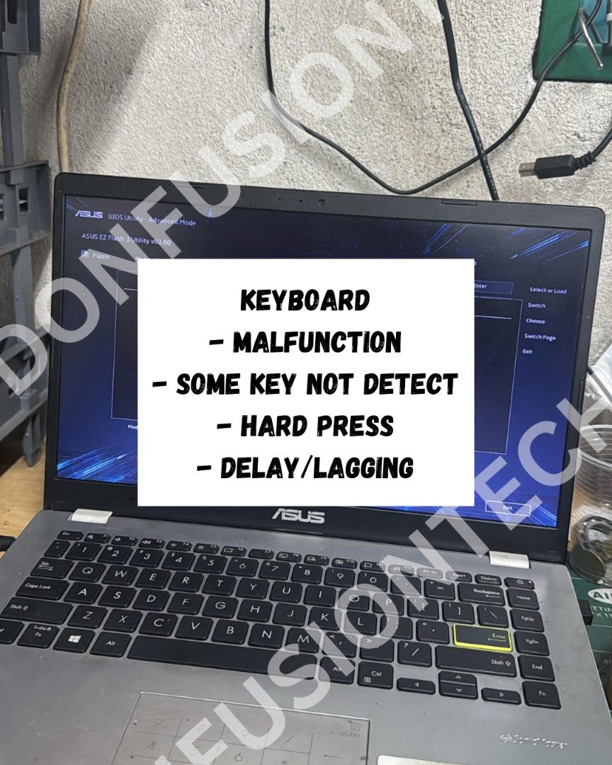 ⌨️ Keyboard Laptop Repair | Delay | Lagging | Faulty | Hard Press Not ...