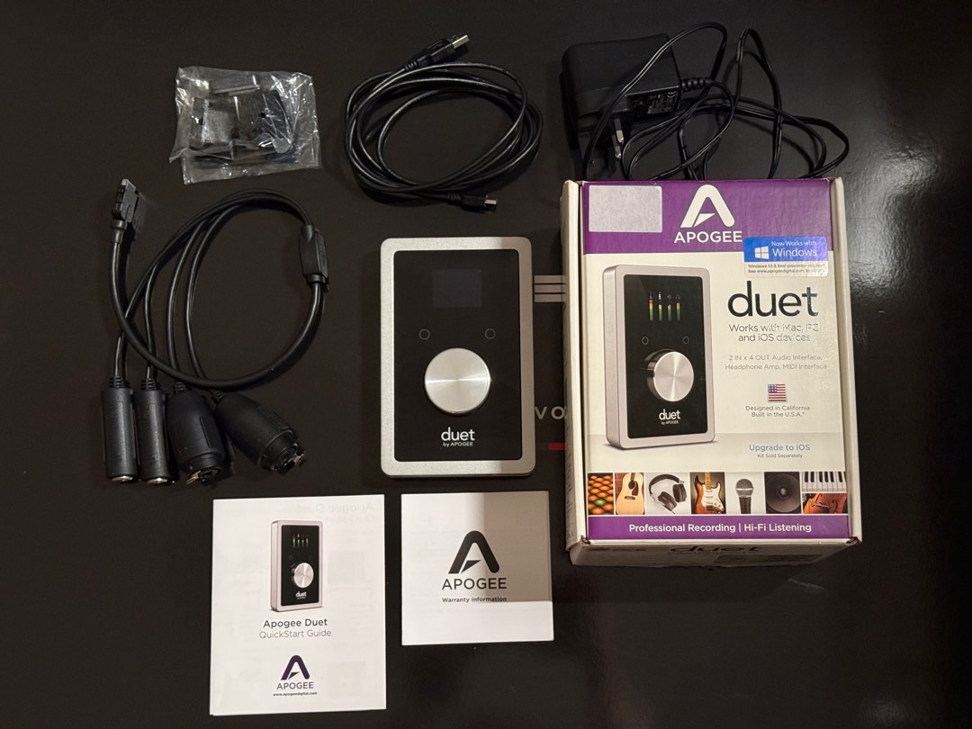 Apogee Duet 2 Audio Interface (full set with Box), Audio, Other Audio Equipment on Carousell