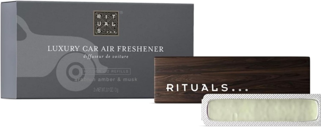 Authentic RITUALS Car Air Freshener Arabian Amber & Musk Fragrance with ...