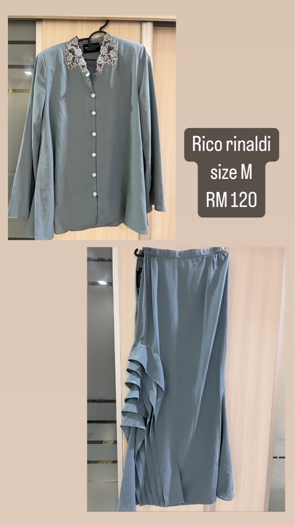 Baju Raya by Rico Rinaldi, Women's Fashion, Muslimah Fashion, Baju ...