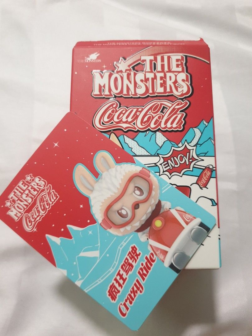 BNIF Zimomo Coca cola the Monsters labubu Crazy ride, Hobbies & Toys ...