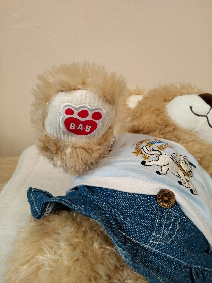 Build-A-Bear Workshop Patchwork Patches Brown Tan Teddy Bear Plush Toy ...