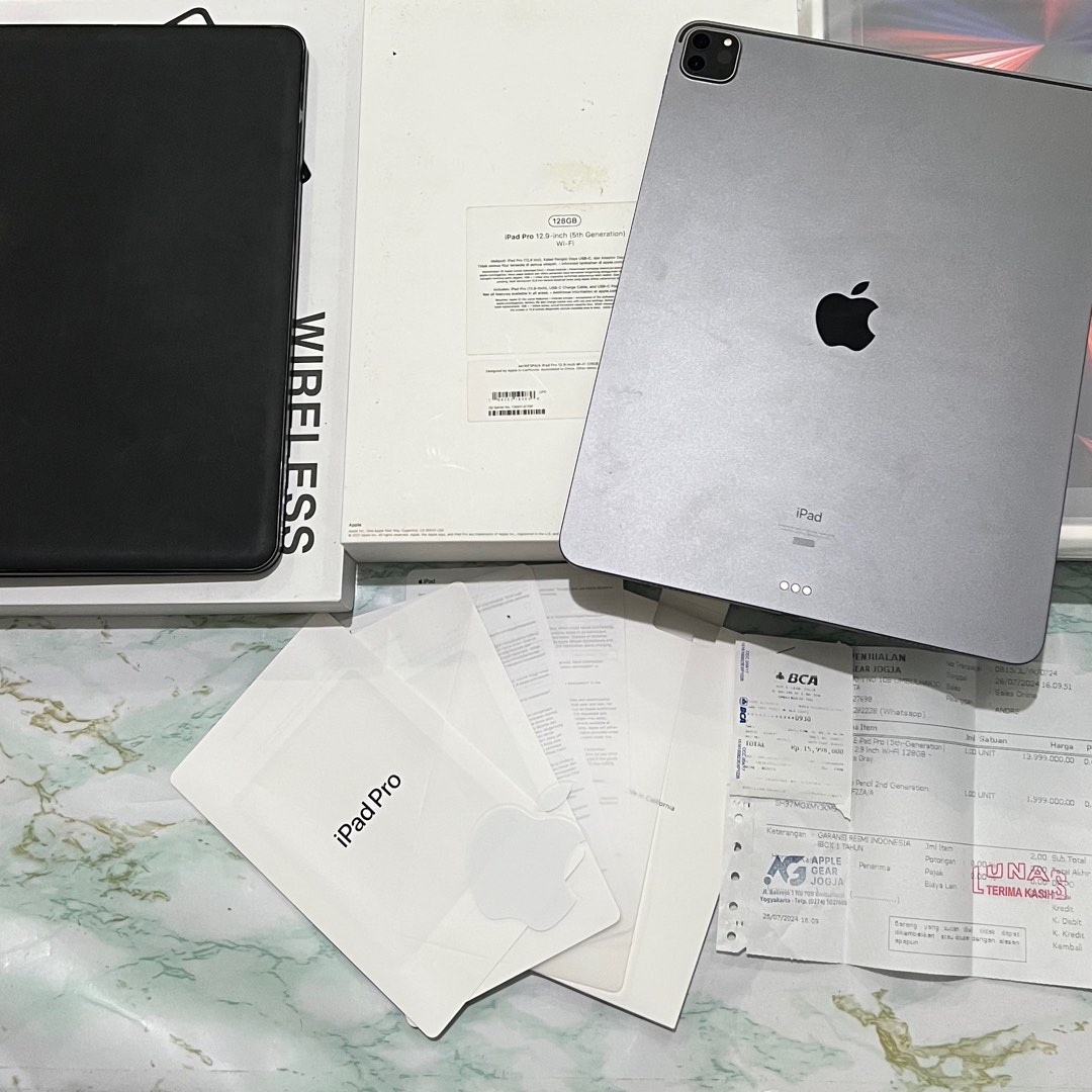 Bundling iPad Pro M1 128GB 12,9 inch Original iBox Garansi ON ...
