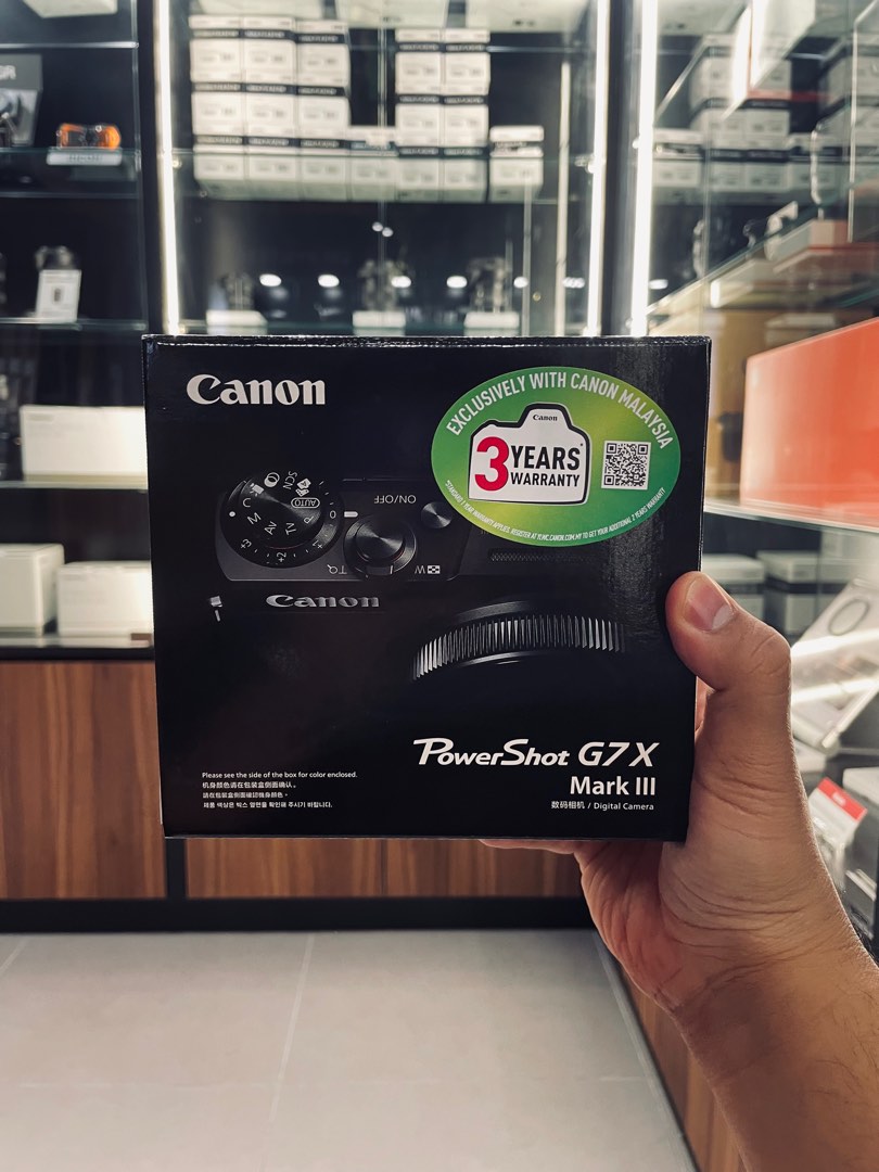 CANON G7X MARK III SILVER, Photography, Cameras on Carousell