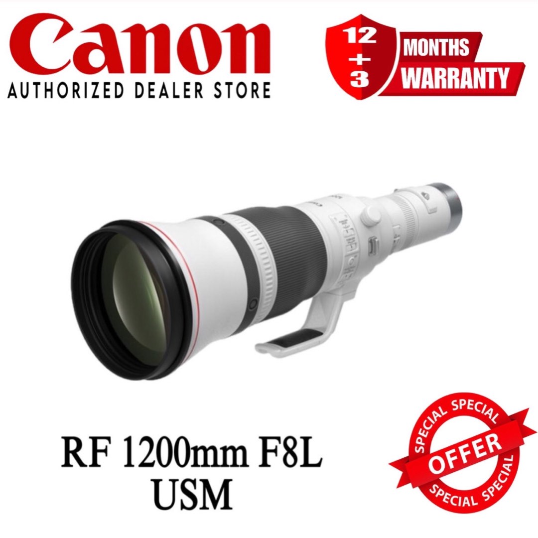 Canon RF 1200mm F8L IS USM Len, Photography, Lens & Kits on Carousell