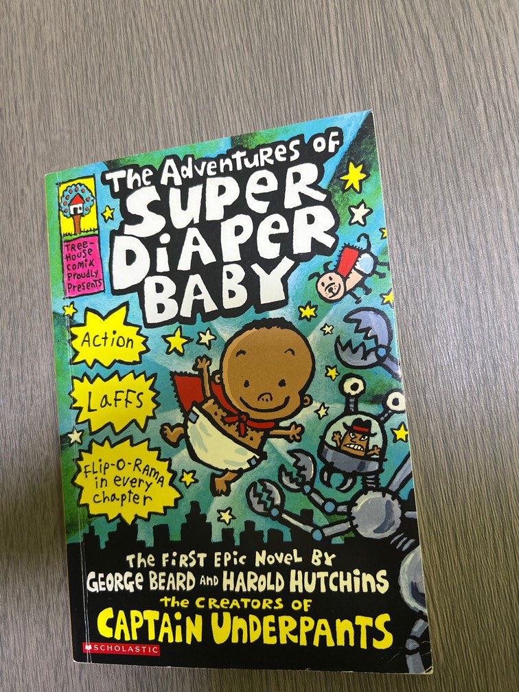 Captain Underpants, The Adventures of Super Diaper Baby, Hobbies & Toys ...