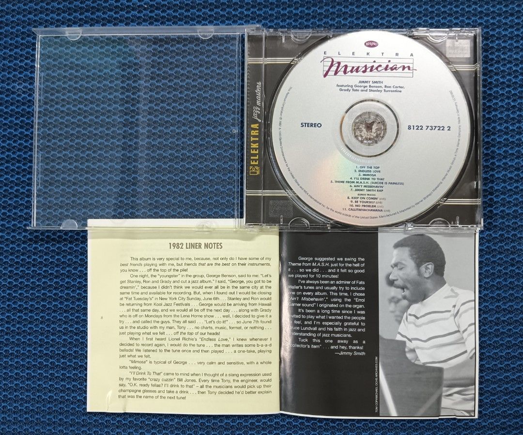 CD Jimmy Smith Featuring George Benson,Ron Carter,Grady Tate,Stanley Turrentine - Off The Top ...