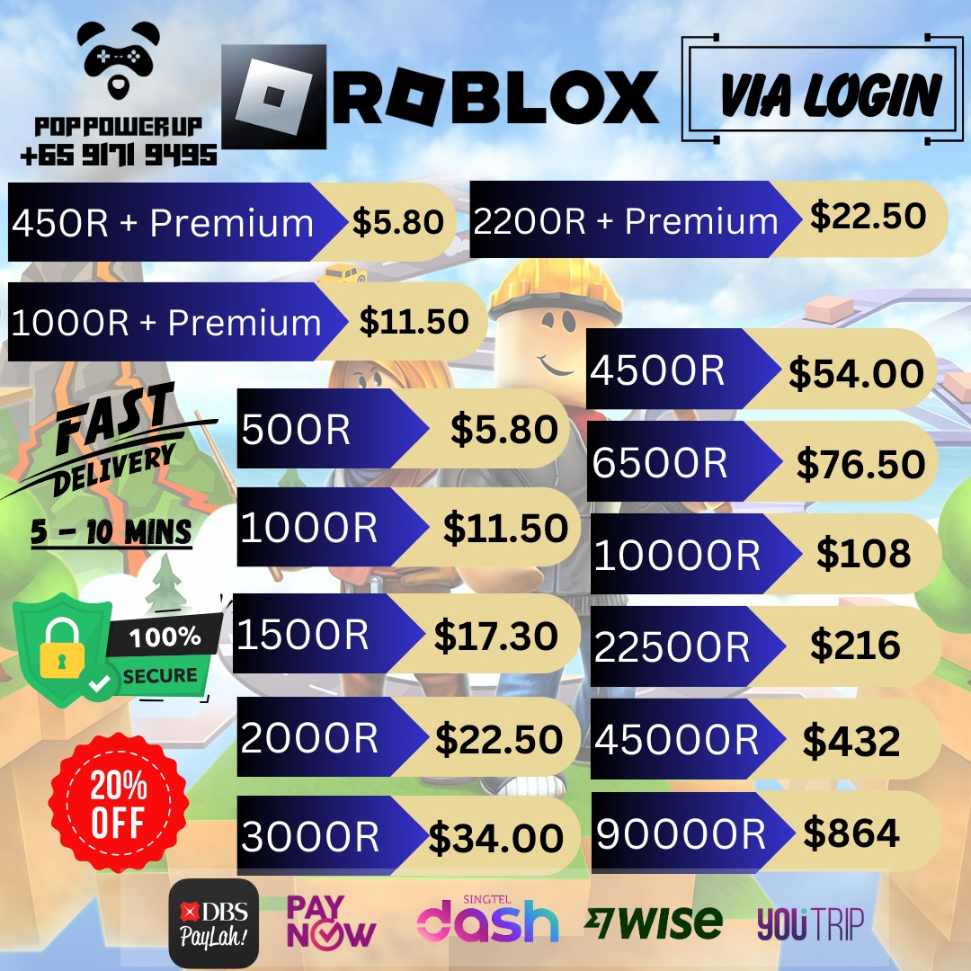 ️CHEAPEST Roblox Robux Top Up | Robux | Robux Top Up | Roblox |Roblox Robux |Roblox Top Up | Via ...
