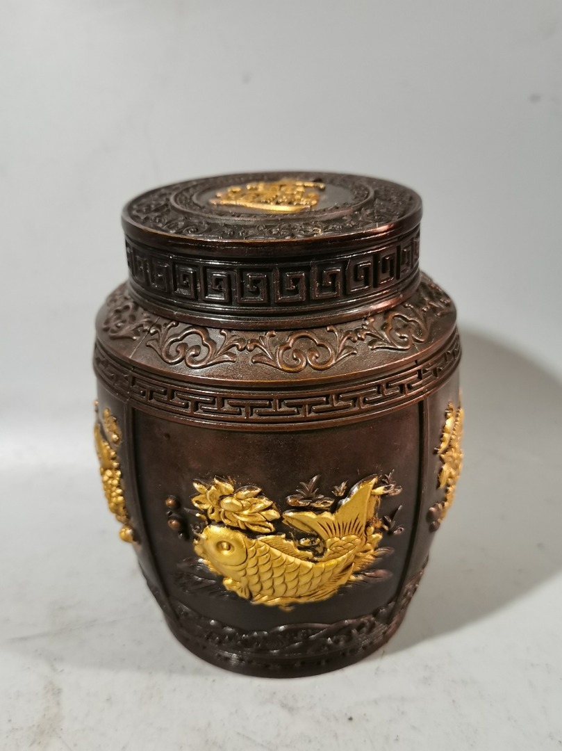 Chinese Traditional Collection of Copperware Collection: Gilded Copper ...