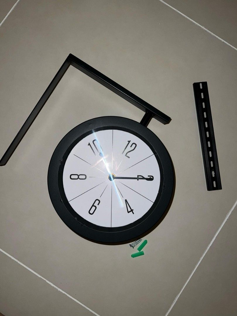 Clock Railway Station Design Double Side View Hanging Clock Euro Style ...