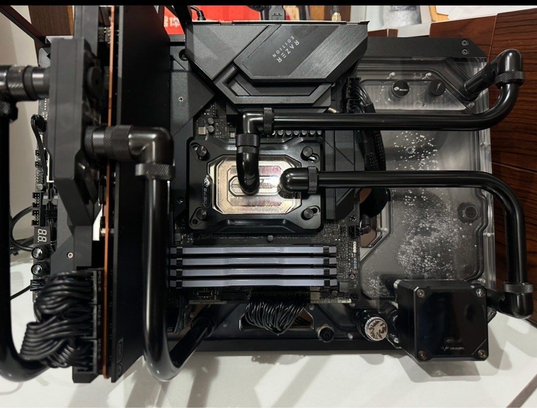 Custom Loop Liquid Cooling AMD Ryzen 9 5900X Radeon RX 6900XT w Bykski ...