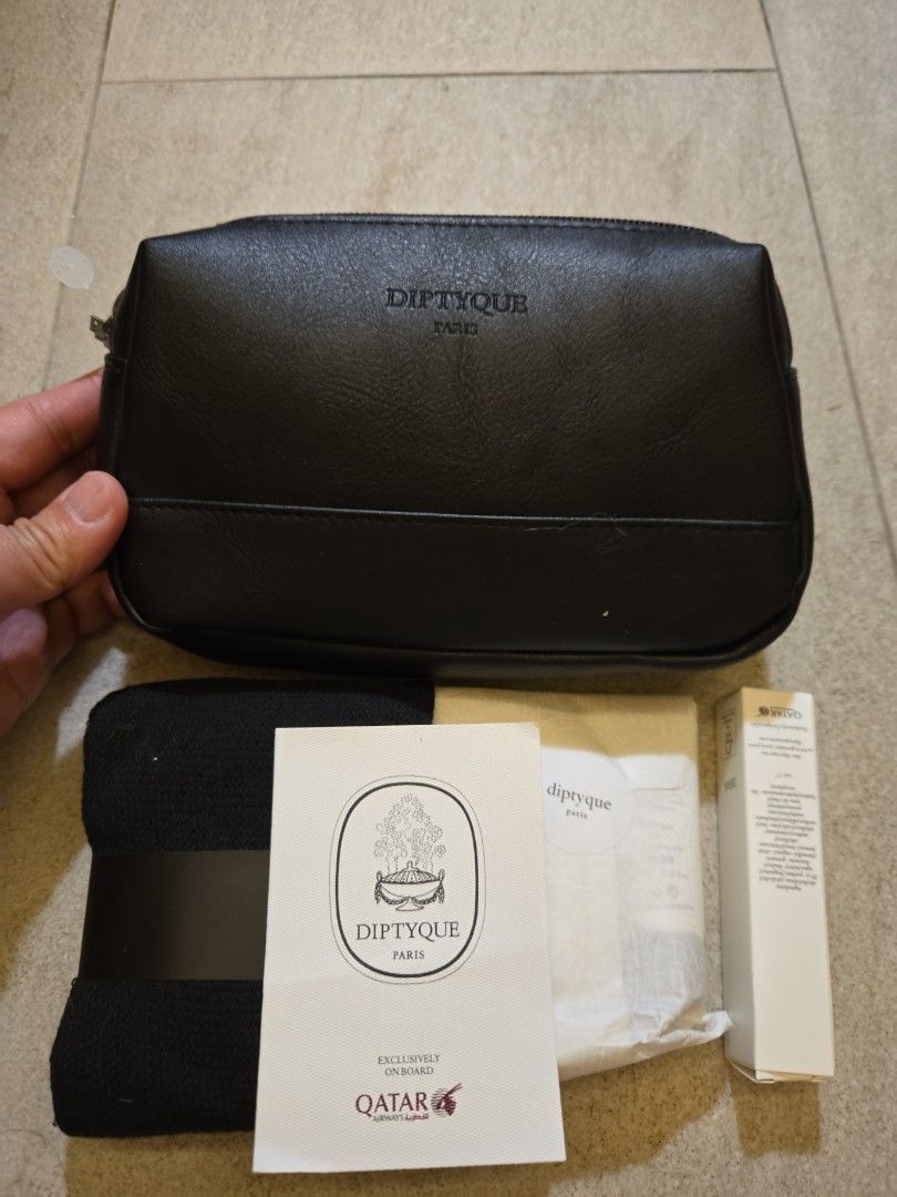 Diptyque Qatar Airways Business Class Exclusive Amenity Kit, Black ...