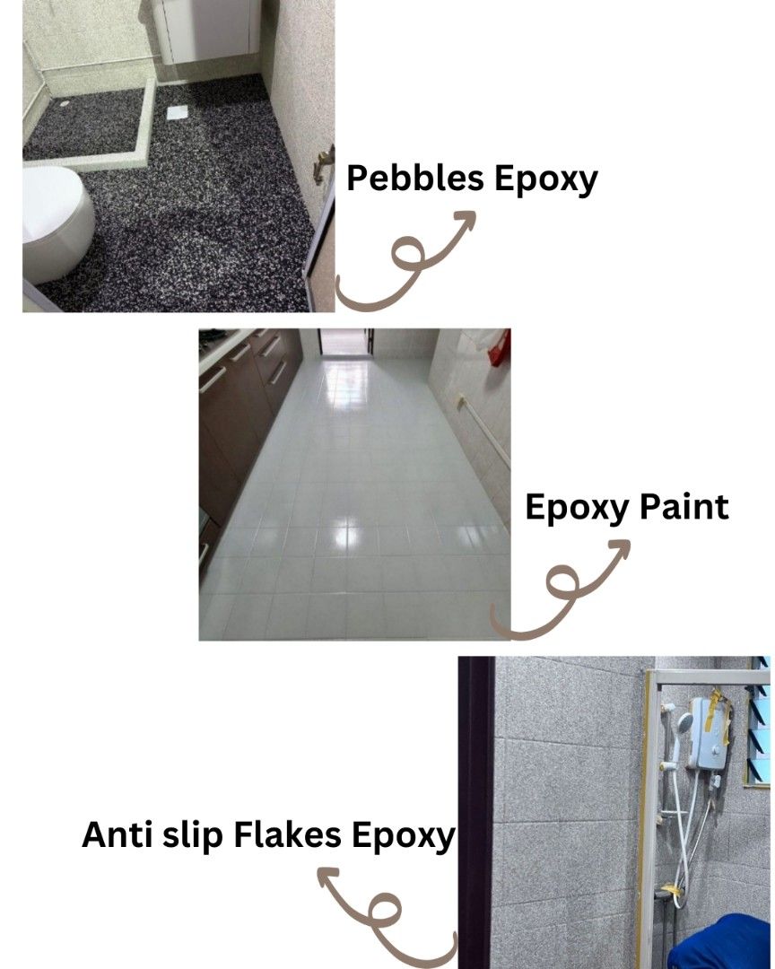 Epoxy service / Pebbles stone finish / Smooth Service / Anti slip epoxy ...