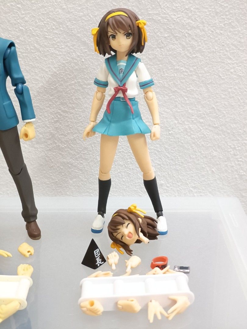 Figma Haruhi Suzumiya & Kyon & Kid Haruhi, Hobbies & Toys, Toys & Games ...