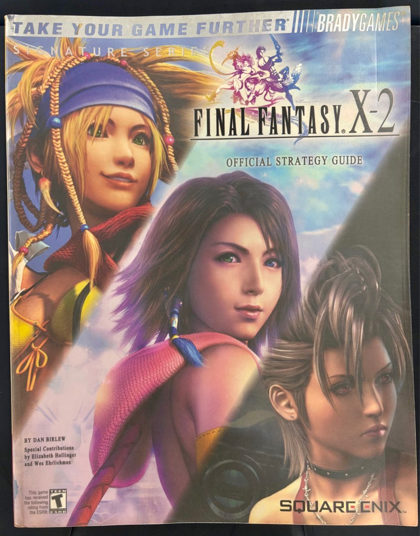 Final Fantasy X-2 Official Strategy Guide Brady Games w/Poster By Dan ...