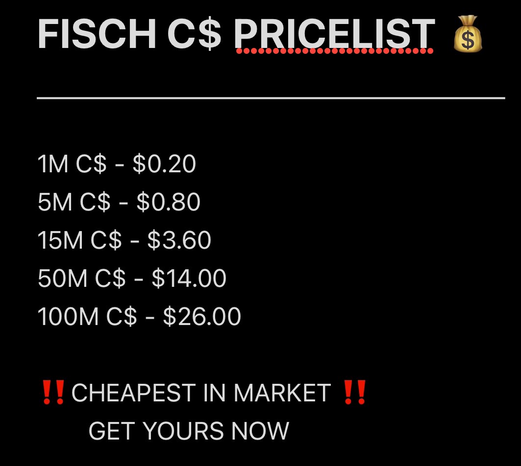 Fisch Money, Video Gaming, Gaming Accessories, In-Game Products on ...