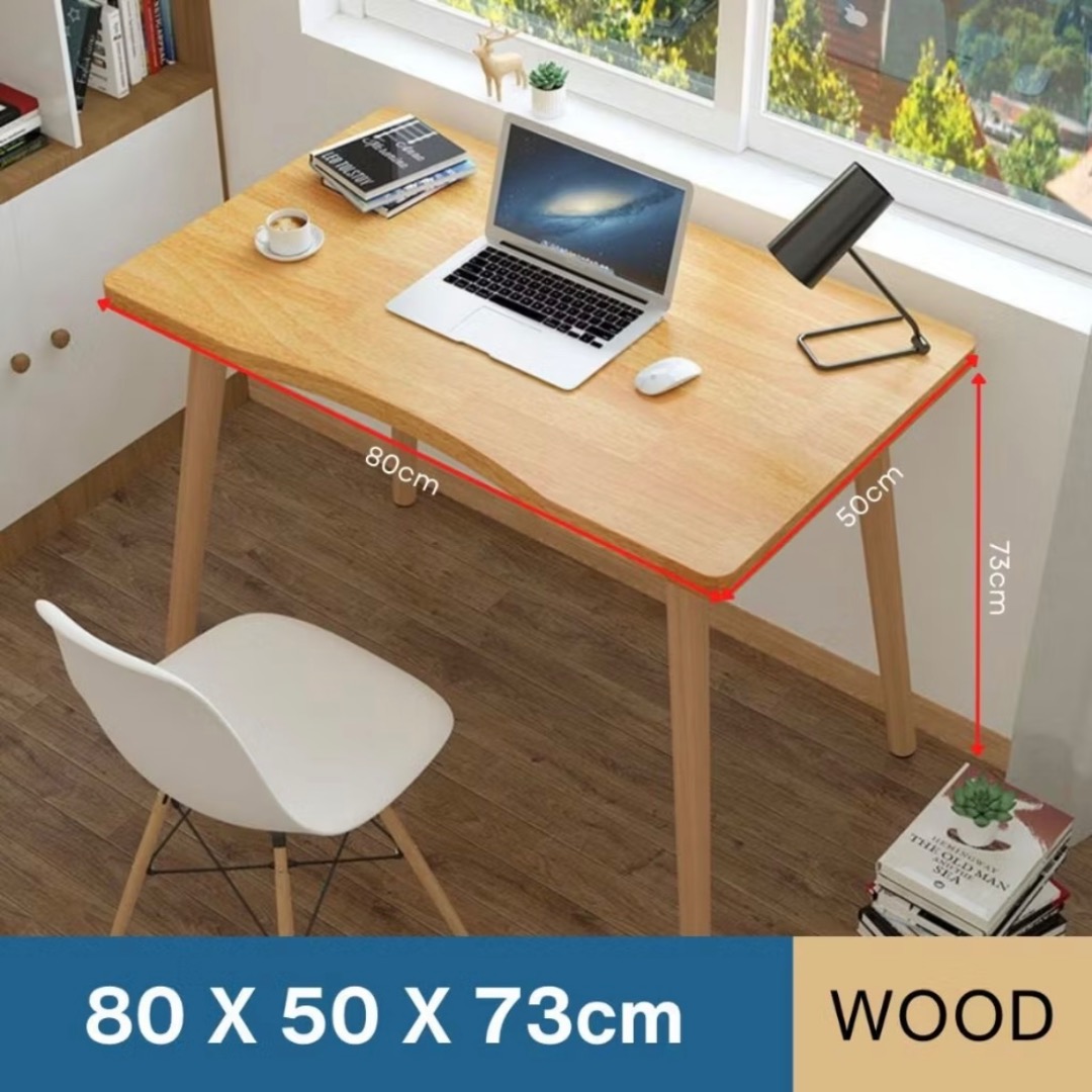 [FREE DELIVERY] Simple Computer Study Table | Compact Writing Desk With ...