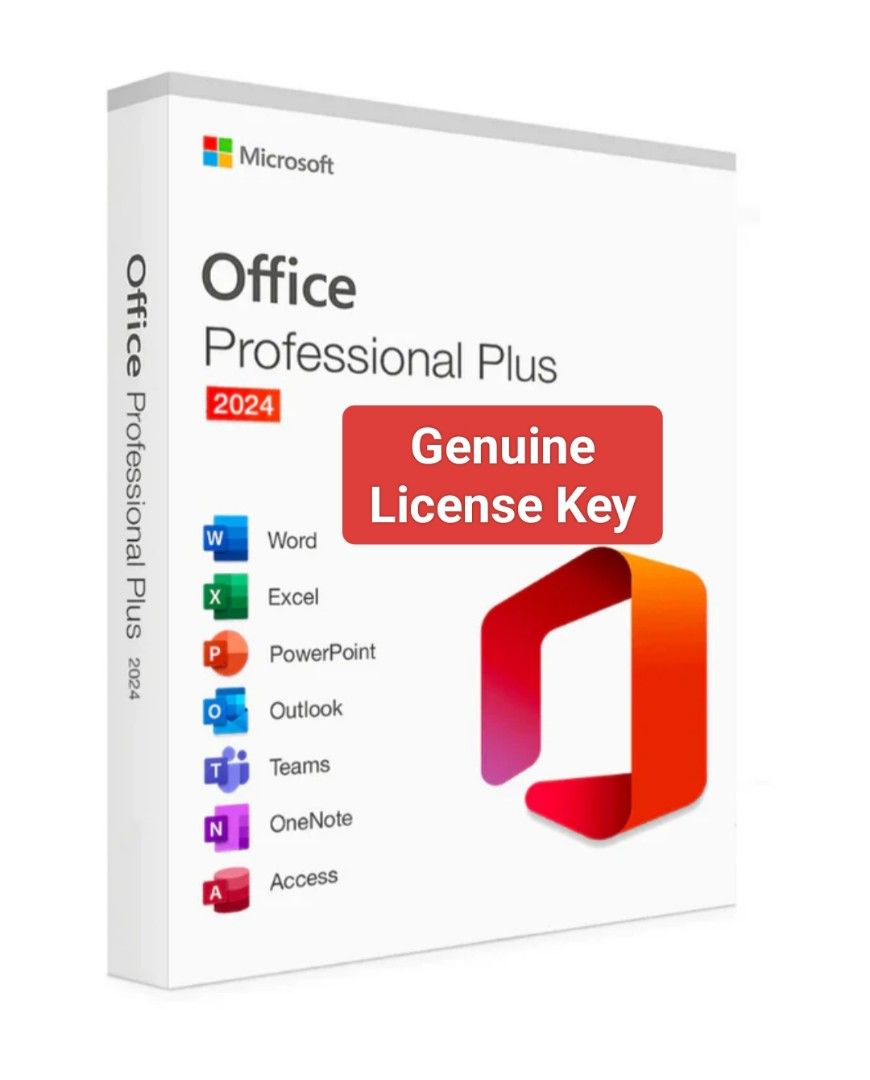 Genuine 2024 Microsoft Office Professional Plus 2024/2021/2019/2016 ...