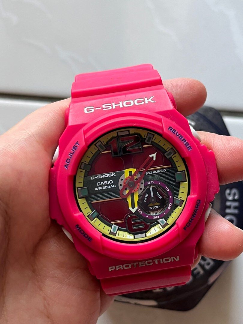 Casio G-Shock GA-310-4A Hot Pink GS GA3104A Digital Watch Water Proof ...