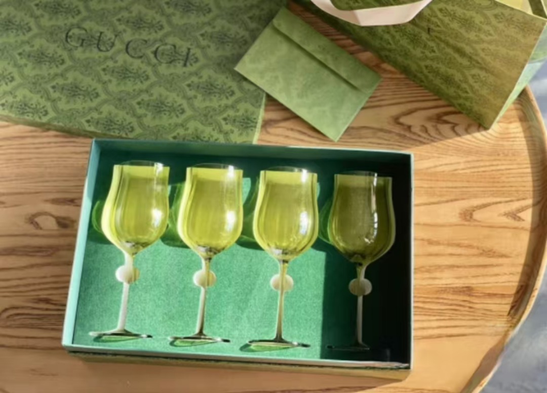 Gucci Red wine glass set., Furniture & Home Living, Kitchenware ...