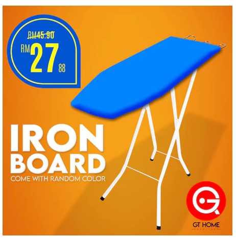 Height Adjustable & Folding Ironing Board/ Iron Board/ Papan Seterika ...