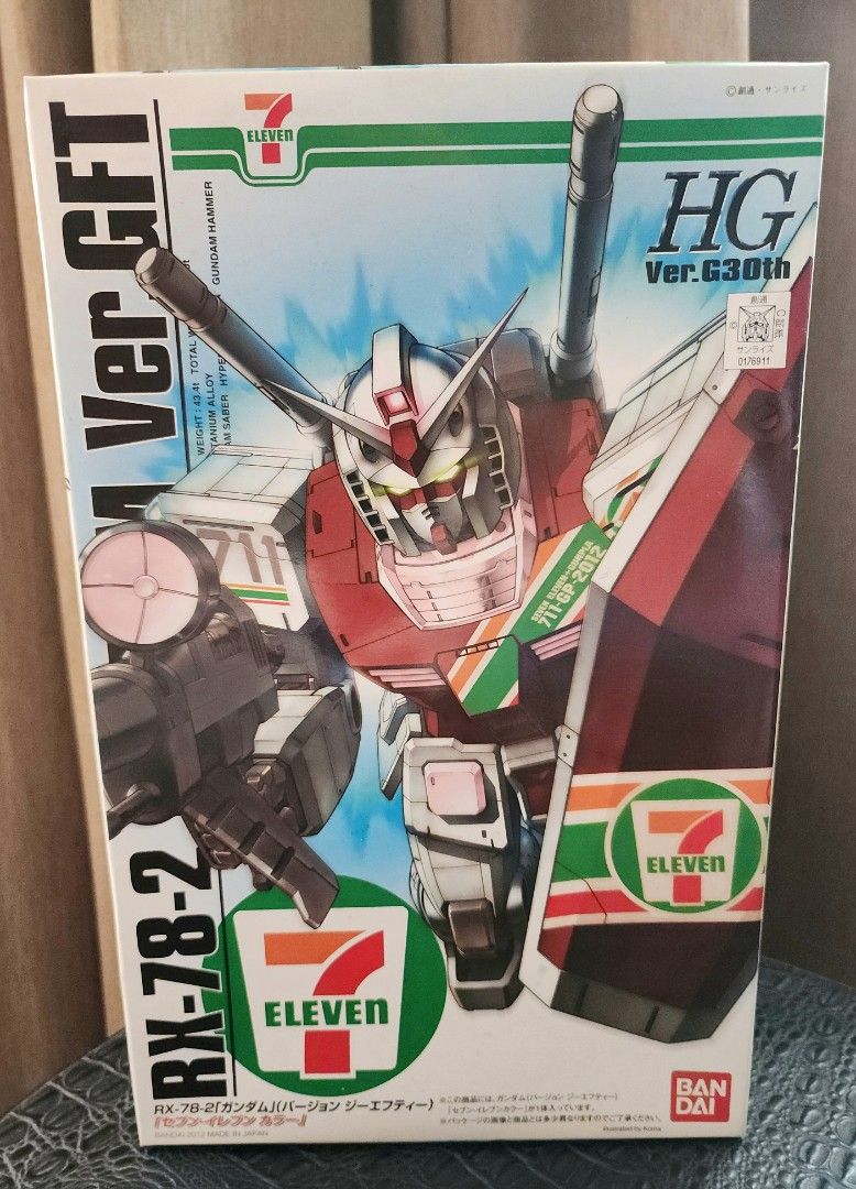 HG 1/144 RX-78-2 Gundam Ver G30th 7-Eleven Limited Model Kit, Hobbies & Toys, Toys & Games on ...