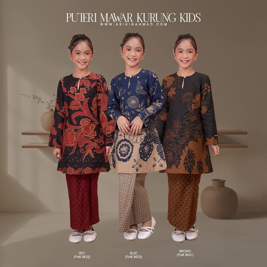 HUNTING PUTERI MAWAR KURUNG KIDS by Asikin Ahmad (BLUE - Size 5-6years ...