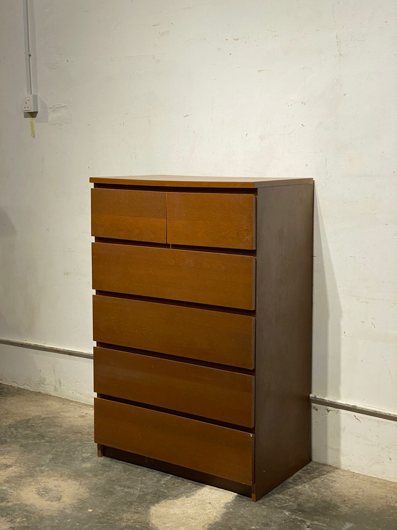 Ikea Malm Brown Chest Drawer, Furniture & Home Living, Furniture ...