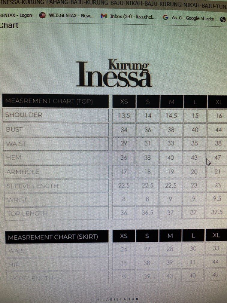 Inessa Kurung by Hijabista, Women's Fashion, Muslimah Fashion, Baju ...