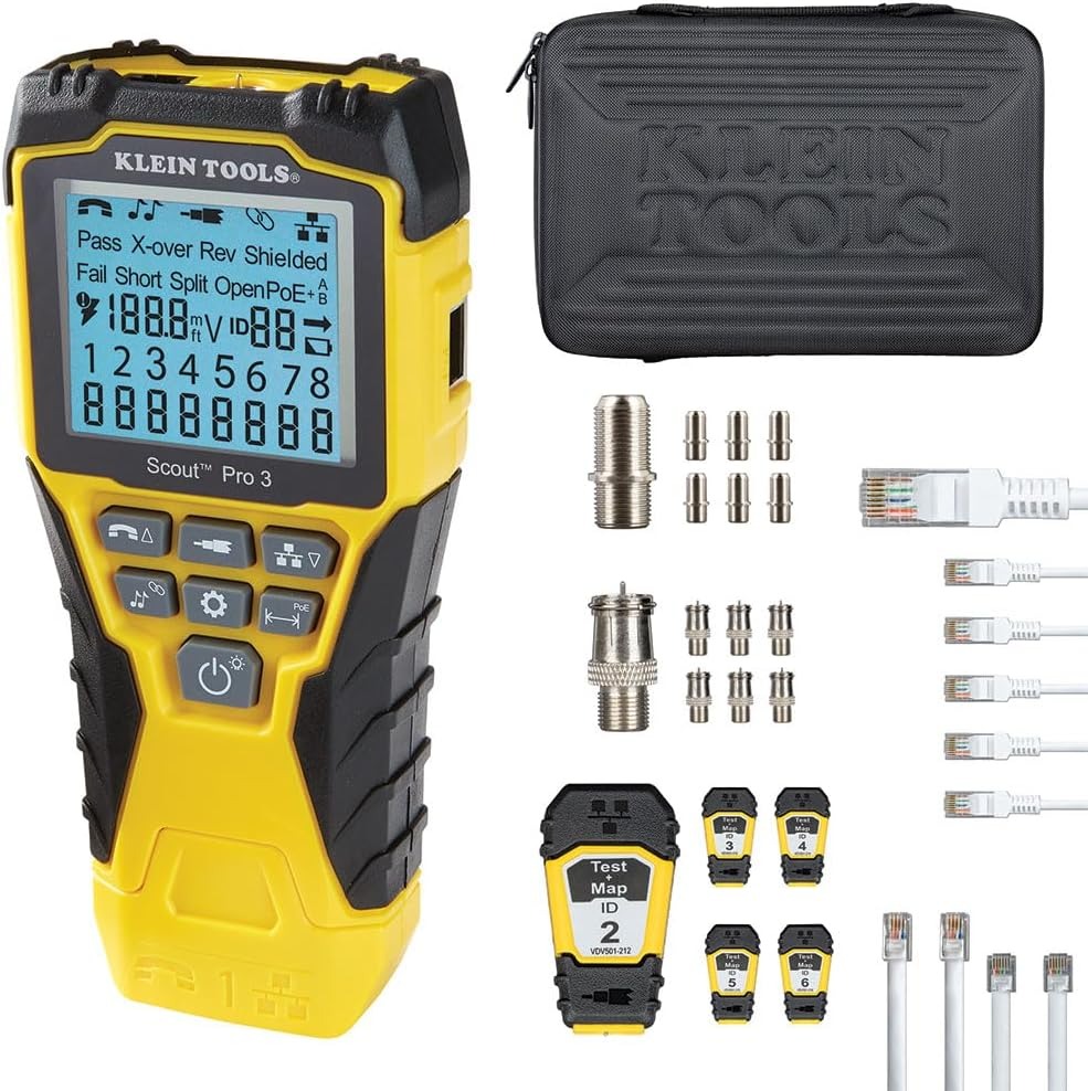 KLEIN TOOLS able Tester, Scout Pro 3 with Test-n-Map Remote, Includes ...