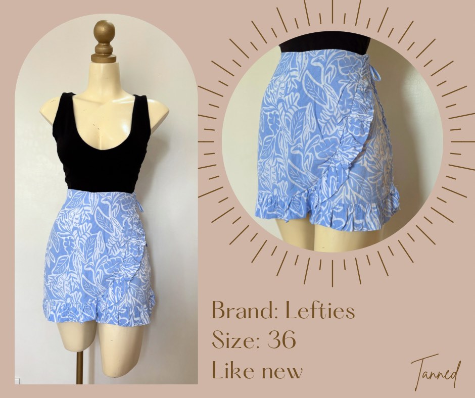 Lefties wrap around skort, Women's Fashion, Bottoms, Shorts on Carousell