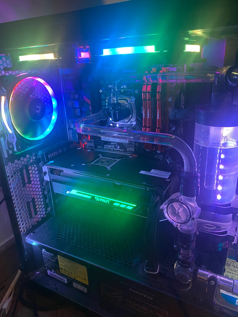 Liquid Water Cooled Cooling Custom Gaming PC, Computers & Tech ...