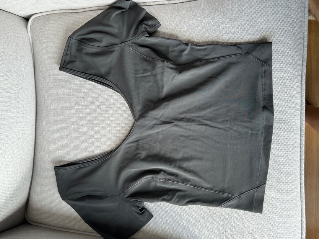 Lululemon dark grey top, Women's Fashion, Activewear on Carousell