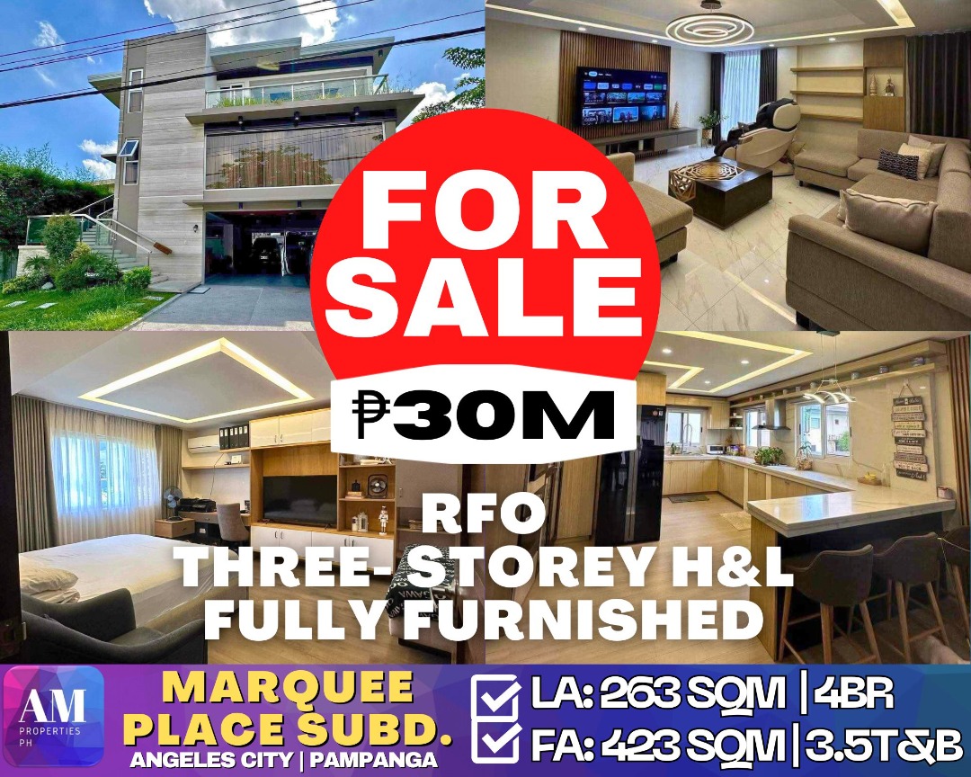 Marquee Place Subdivision Angeles City, Pampanga Three- Storey H&L ...