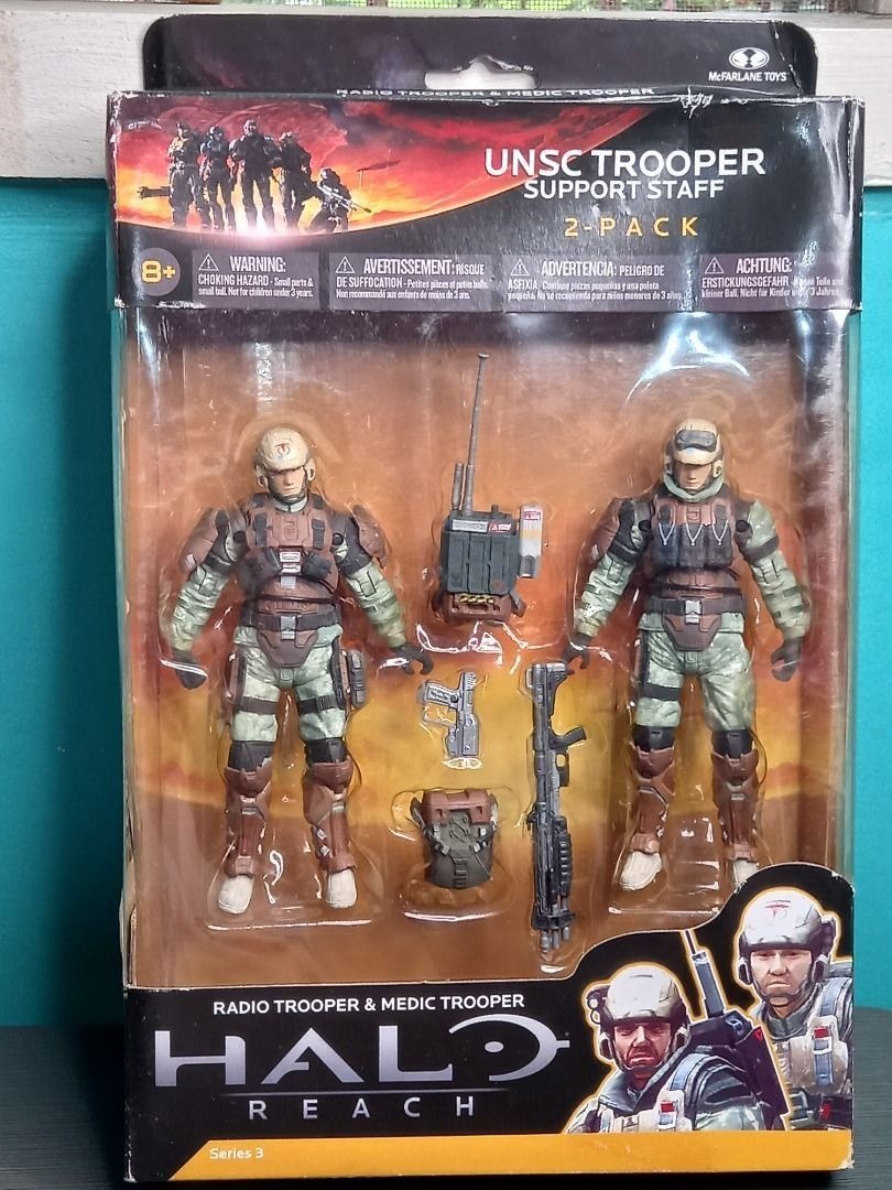 McFarlane Halo Reach Series 3 Radio Trooper & Medic Trooper Support ...