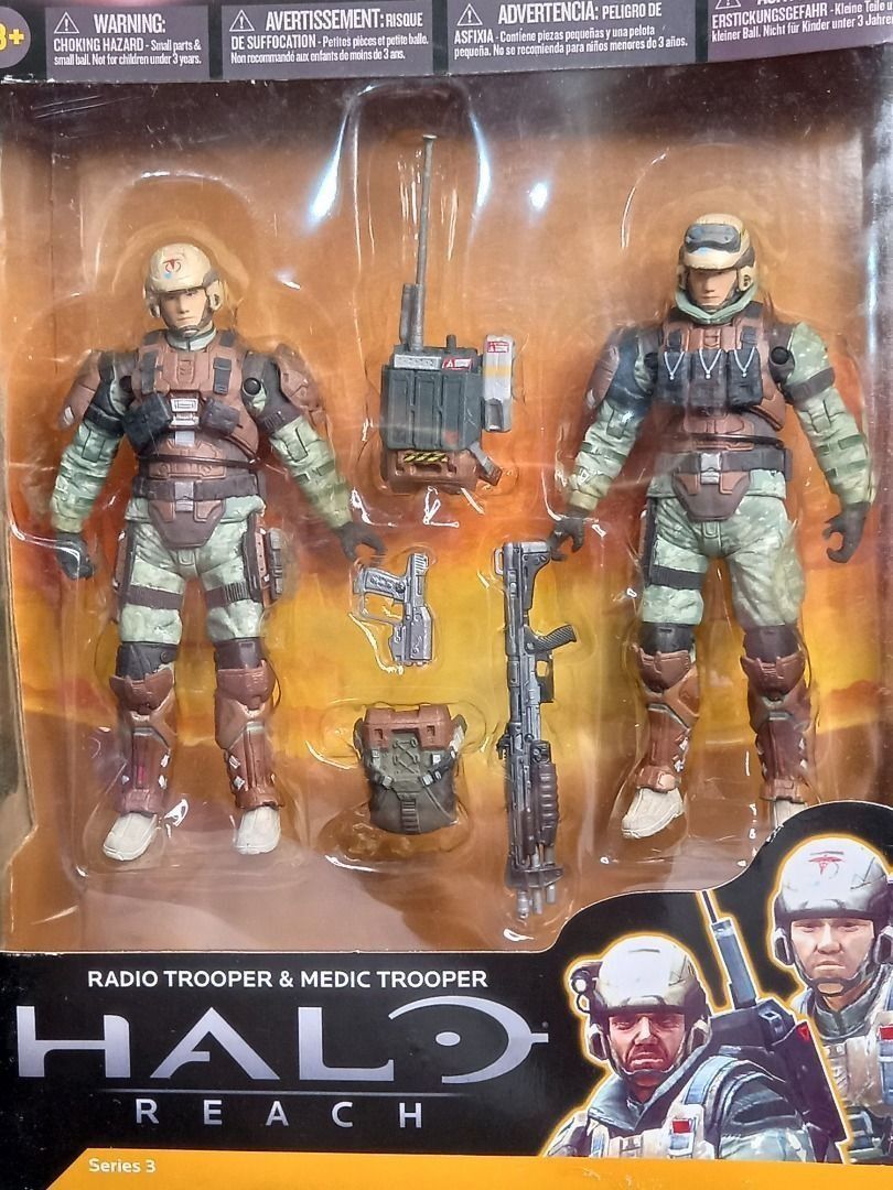 McFarlane Halo Reach Series 3 Radio Trooper & Medic Trooper Support ...