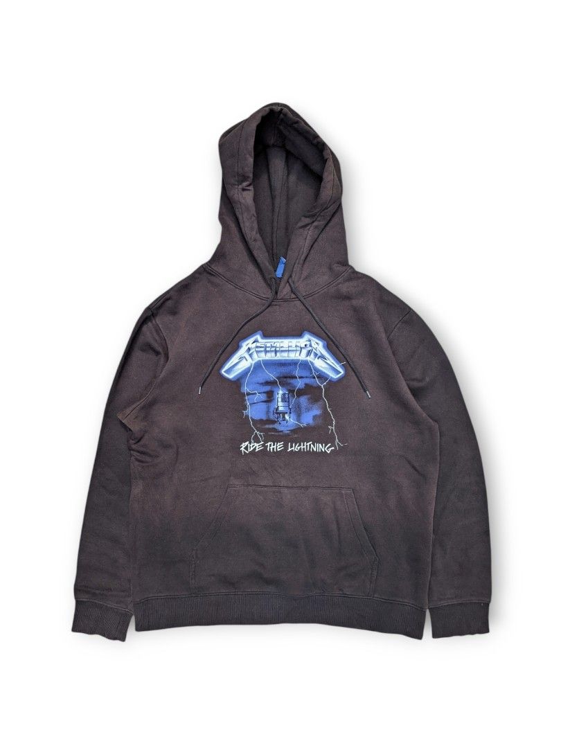 Metallica Ride the Lightening 2020 Official Divided h&m Hoodie Fading ...