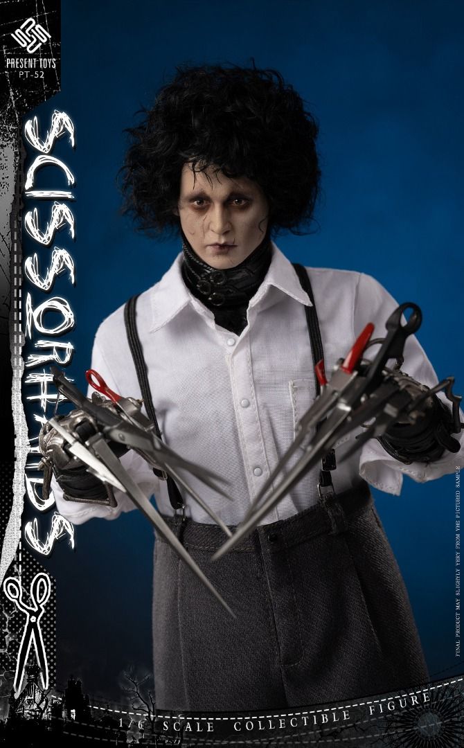 [MIB] Present Toys 1/6 Edward Scissorhands PT-52 NOT hot toys, Hobbies ...