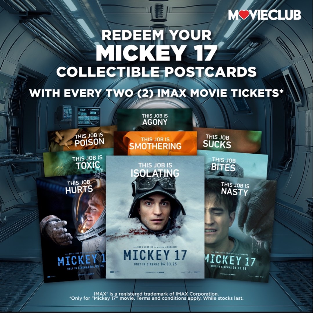 Mickey 17 IMAX Postcards (TGV Cinemas), Hobbies & Toys, Collectibles & Memorabilia, Fan ...