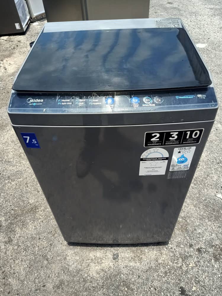 Midea 7.5kg washing machine for sale, TV & Home Appliances, Washing ...