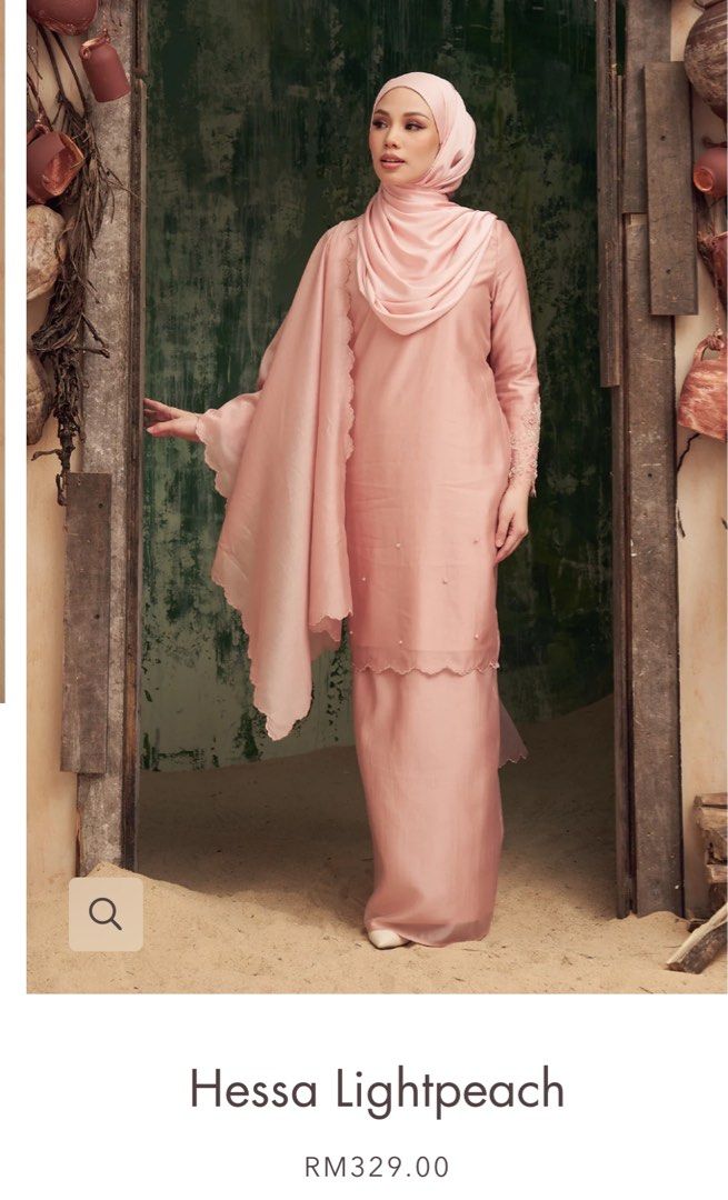 Minimalace - Hessa in Peach, Women's Fashion, Muslimah Fashion, Baju ...