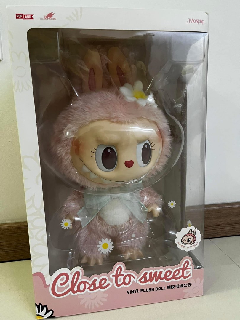 Mokoko 38cm Big Pink Labubu, Hobbies & Toys, Toys & Games on Carousell